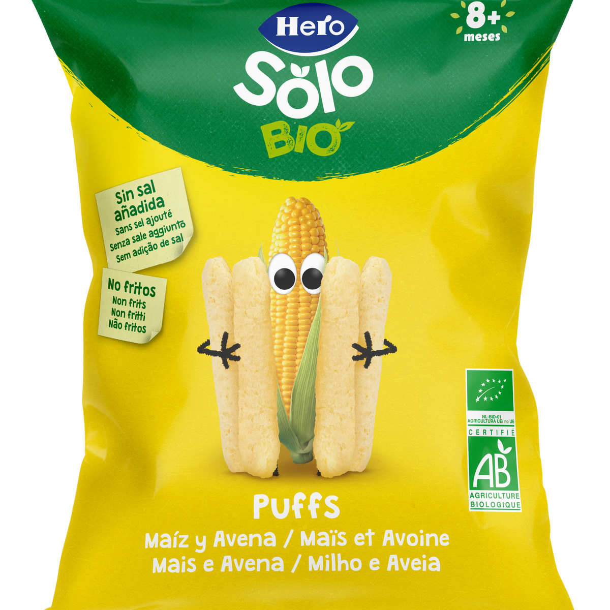 Snack Hero Solo Bio puff milho e aveia