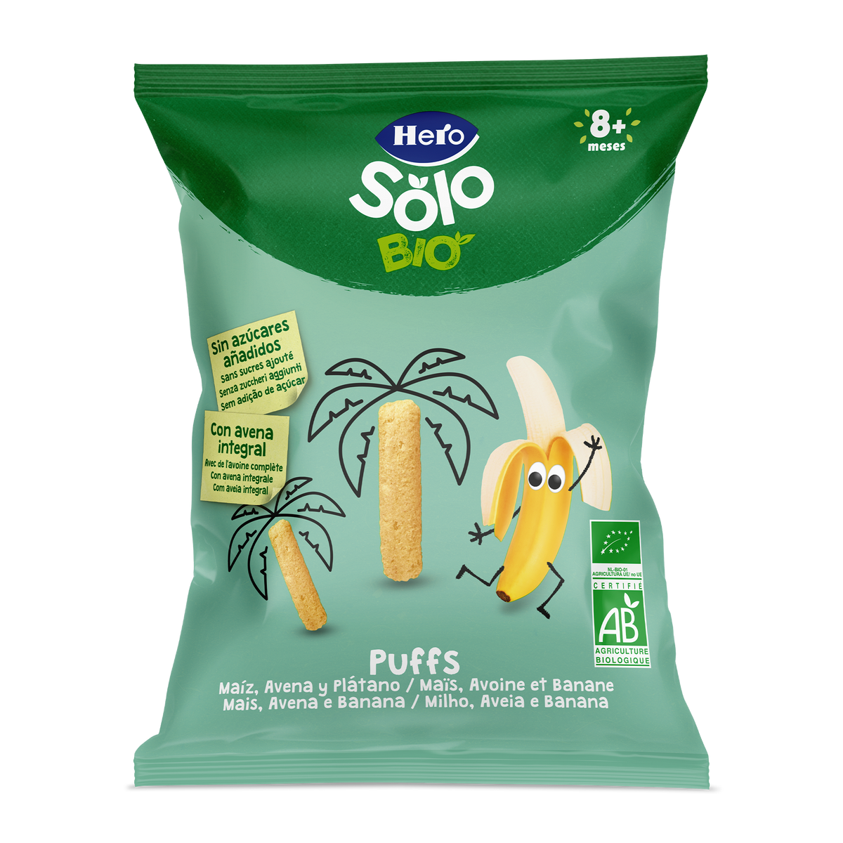 Snack Hero Solo Bio puff milho e aveia